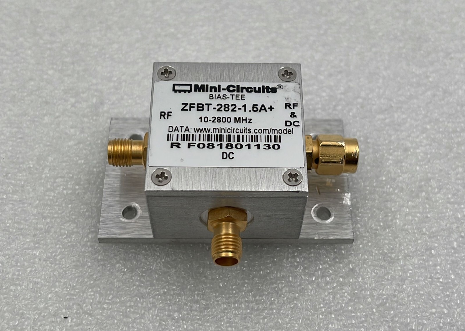 Mini-Circuits BIAS-TEE ZFBT-282-1.5A+ 10-2800 MHz Coaxial Switch | eBay