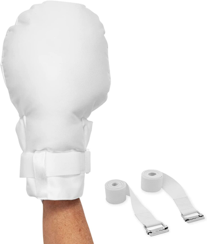 Double Security Mitts - One Size Fits All Hand Restraint Gloves for ...