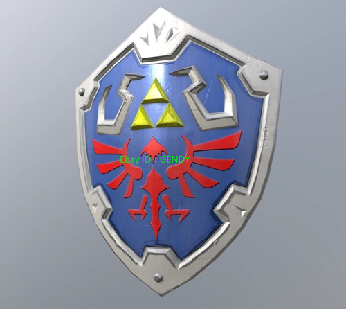 Legend of Zelda Link's Hylian Shield 1:1 Life Size All metal Expert ...