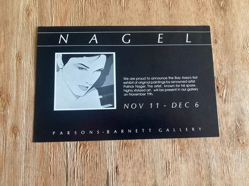 PATRICK NAGEL Reception Invitation 11/11/1980 Oakland First Bay Area ...