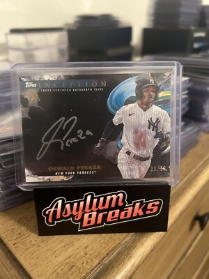 2023 Topps Inception Oswald Peraza Silver Signings Rookie Auto /99 | eBay