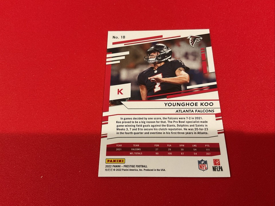NFL Player card Lot - Panini - Younghoe Koo (1 Cards) | eBay