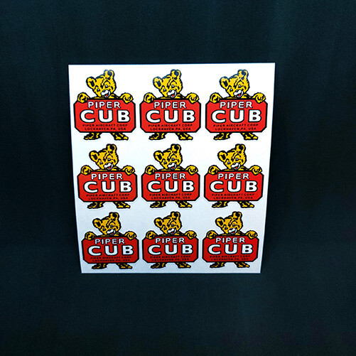 9 Piper Cub Aircraft Co.Vintage Style Airplane Decals / Vinyl Stickers ...