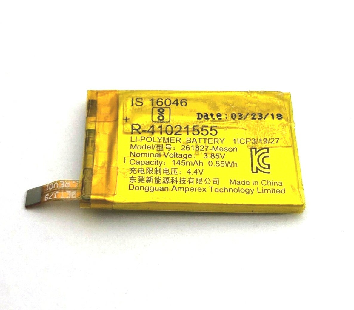 Original Fitbit Versa FB504 FB505 147mAh Replacement Battery 261827 ...