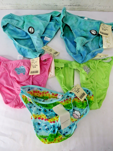 Lot of 5 NOS Rene Rolf women's Lingerie panties 6/M Cotton Nylon Multi ...