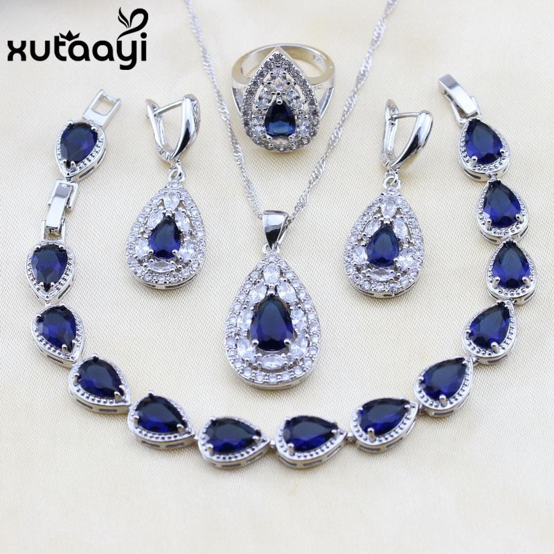 Blue Wedding Jewelry Sets