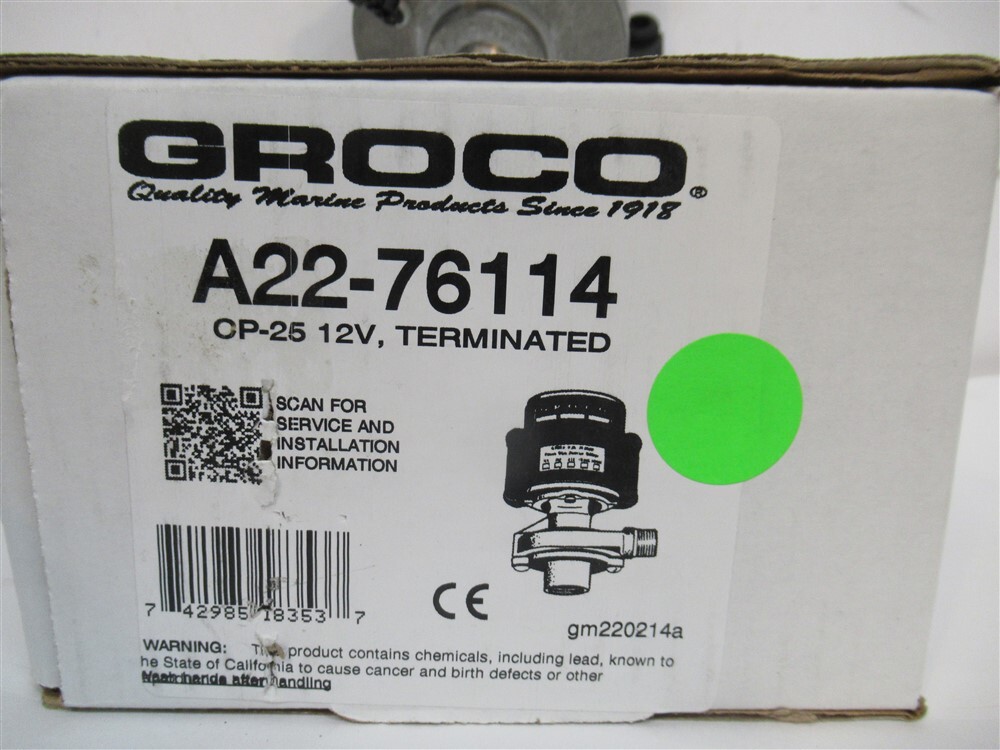 Groco A22-76114 Heater Booster Pump Freightliner 0105537 A22-66297-000 ...