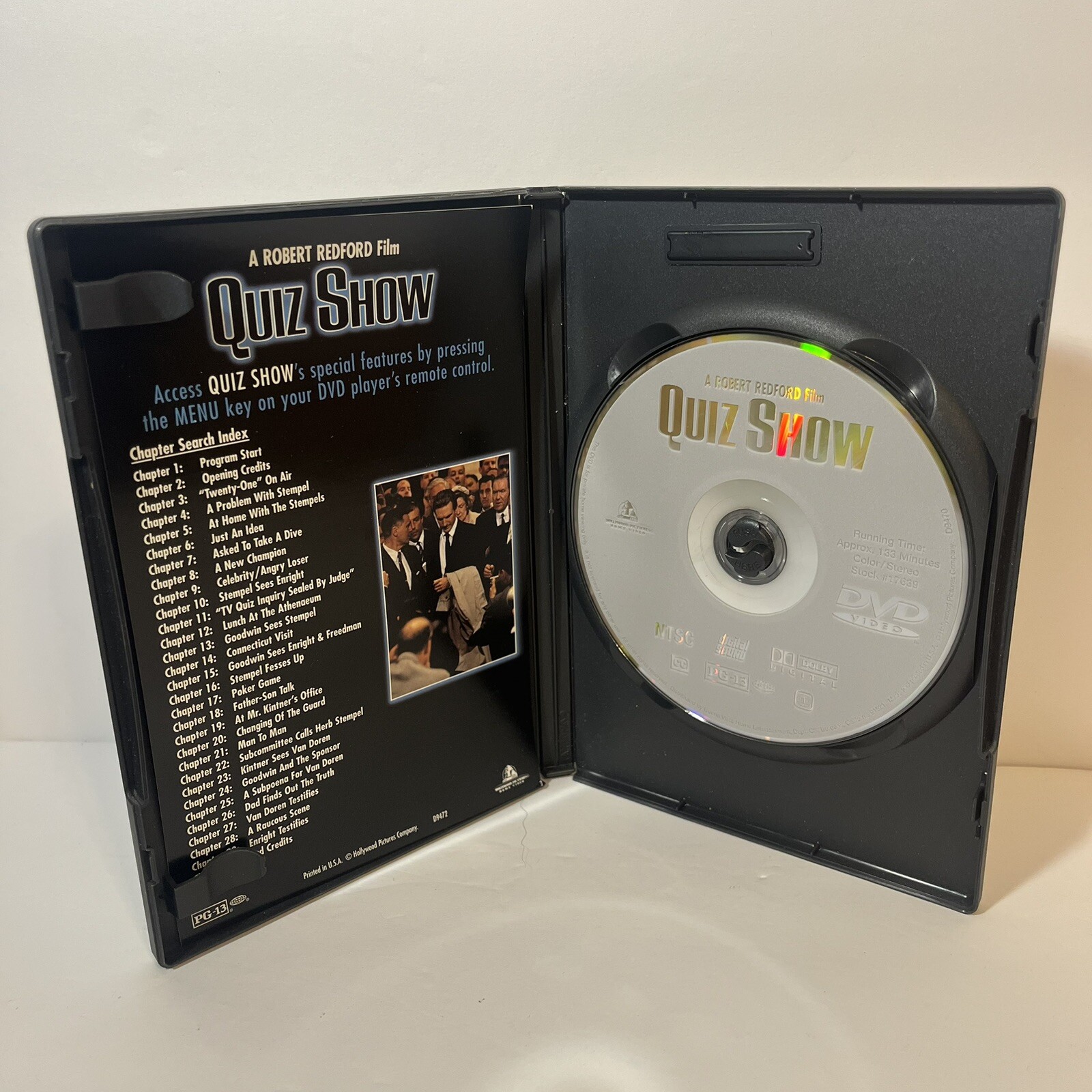 Quiz Show (DVD, 1996) OOP Robert Redford John Turturro Ralph Fiennes w ...