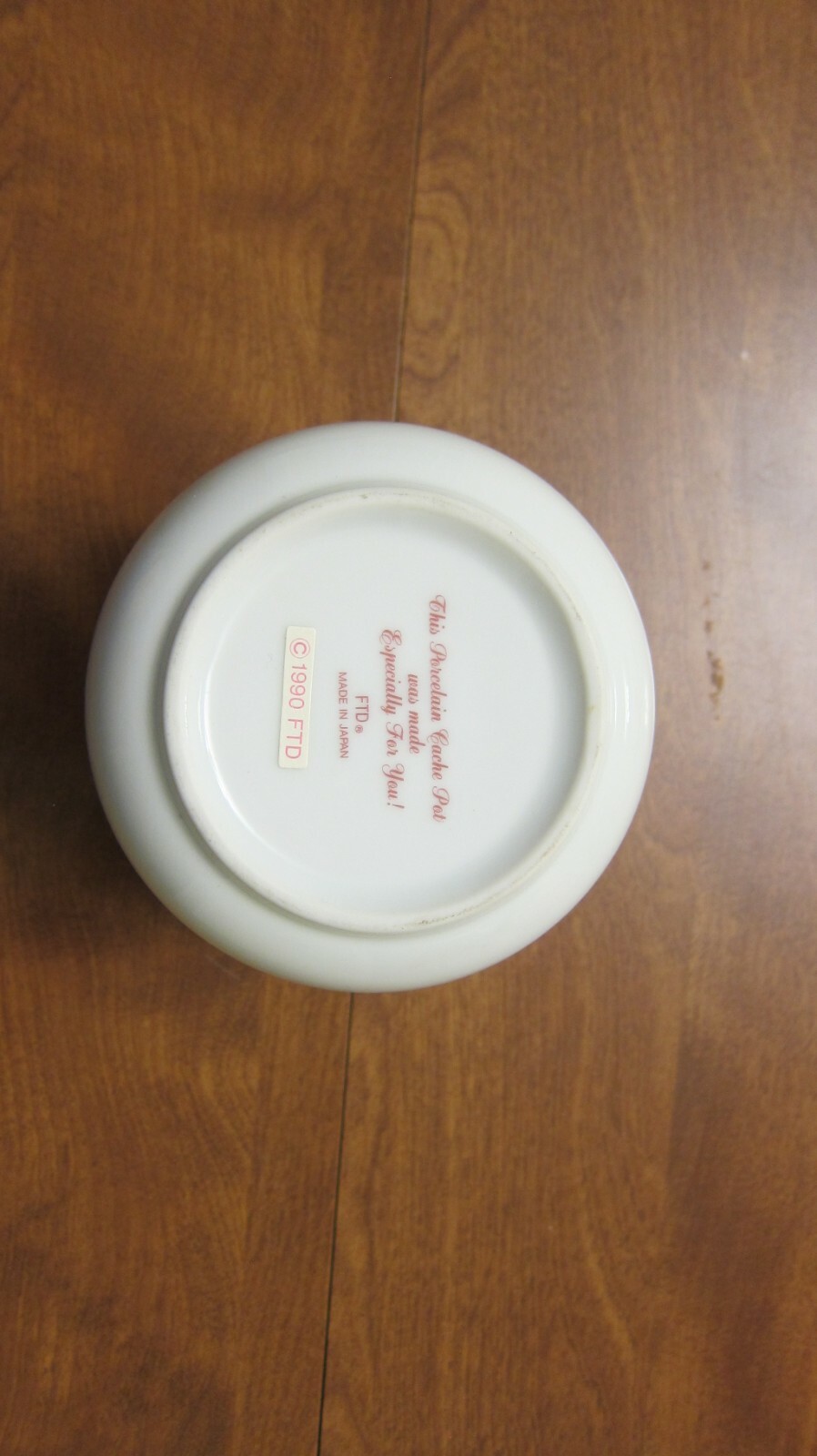 Ceramic Flower Pot Pink Roses Floral FTD Container Vase | eBay