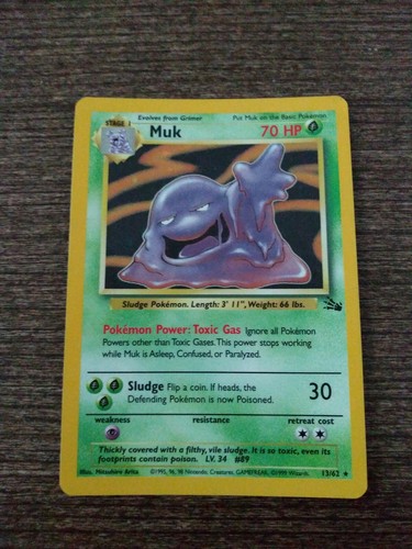 Muk - Fossil Set - 13/62 - Holo-foil Rare - Pokemon Card | eBay