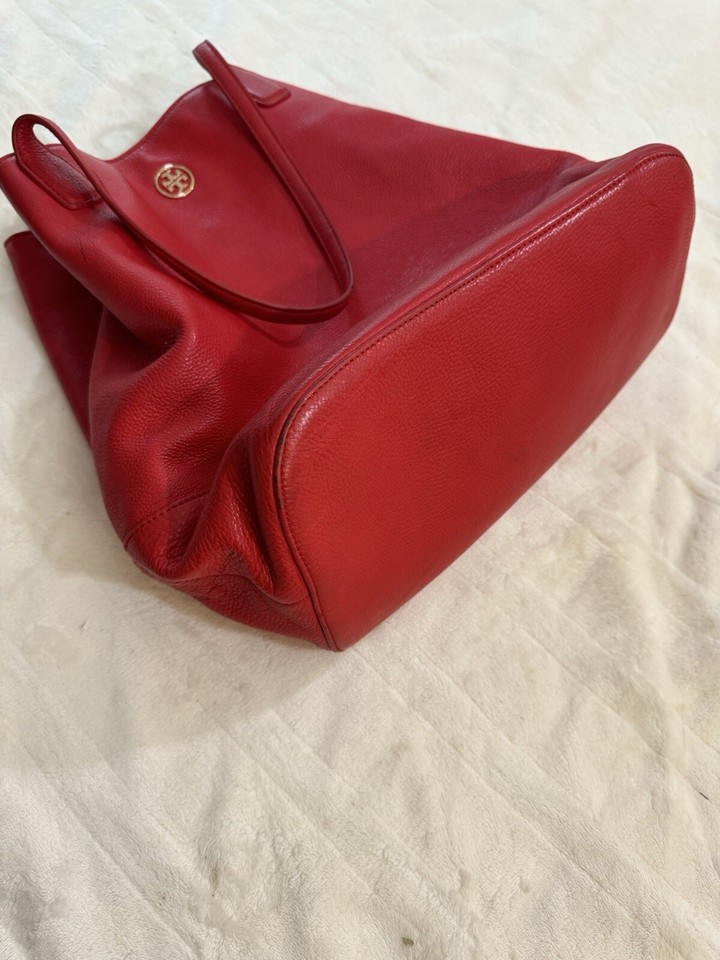 TORY BURCH MICHELLE TOTE BAG, LOBSTER --- 100% AUTHENTIC | eBay