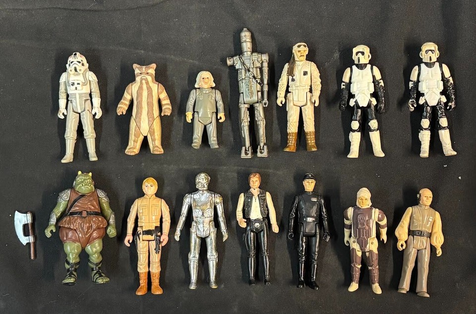 KENNER STAR WARS FIGURES 1977-1983 26pc LOT Incomplete w/ Darth Vader ...