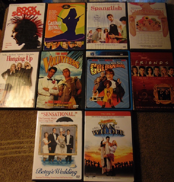 Lot of 10 COMEDY DVDs - Mike Myers Tom Hanks Lisa Kudrow Peter Sellers ...