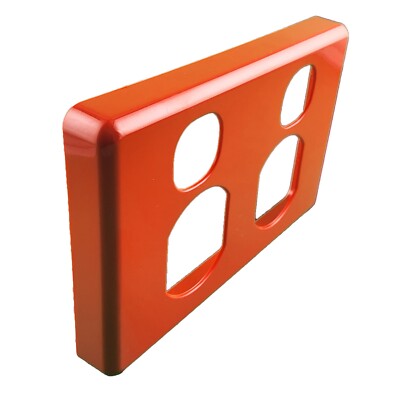 Clipsal C2025C-RD Red cover plate for C2025 double powerpoint C2000 ...