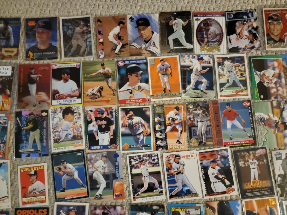 130+ Card Cal Ripken Jr MLB Baseball Lot Inserts 3D Topps Upper Deck ...