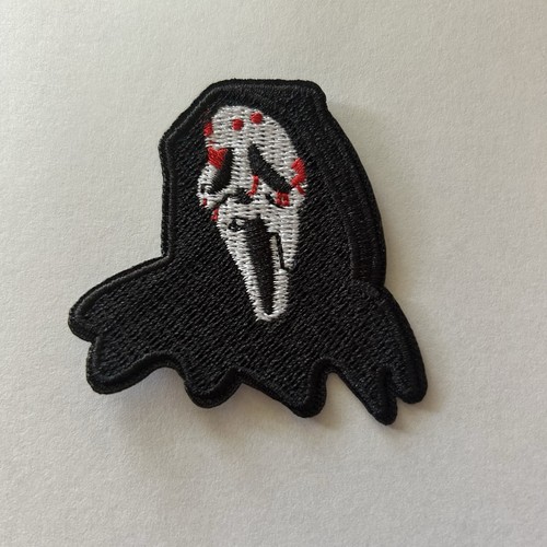 Scream Horror Movie Ghost Face Scary Slasher Embroidered Iron On Patch ...
