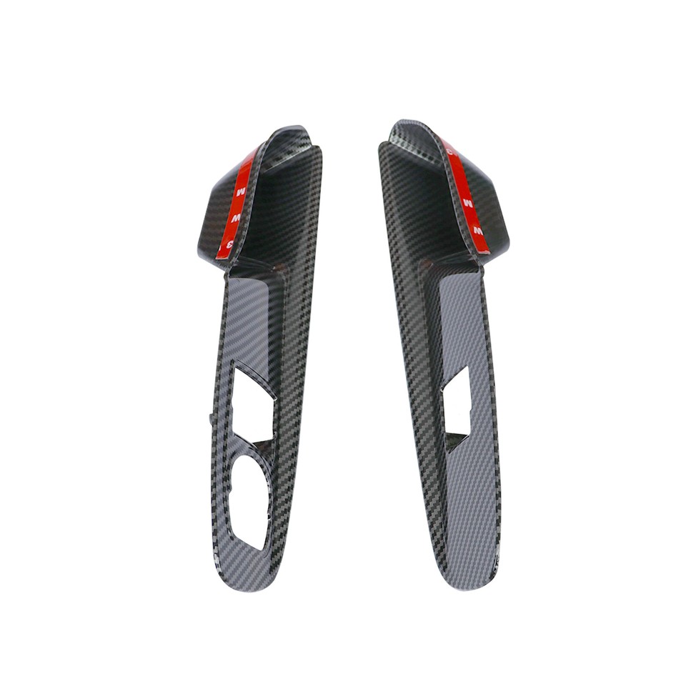 Window Lift Switch Panel Cover Carbon Fiber Style For 2020-23 Chevy ...
