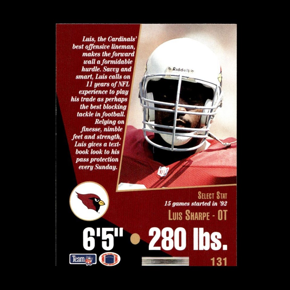 Luis Sharpe 1993 Select St. Louis Cardinals #131 R326E 6 | eBay