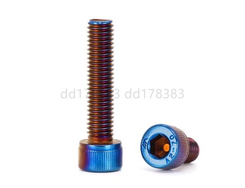 304SS Plate Titanium Hex Socket Bolts Cap Head Screw Motorcycle ...