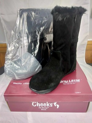Cheeks Fit Body Boots Black Women's 9.5 Zipup | eBay