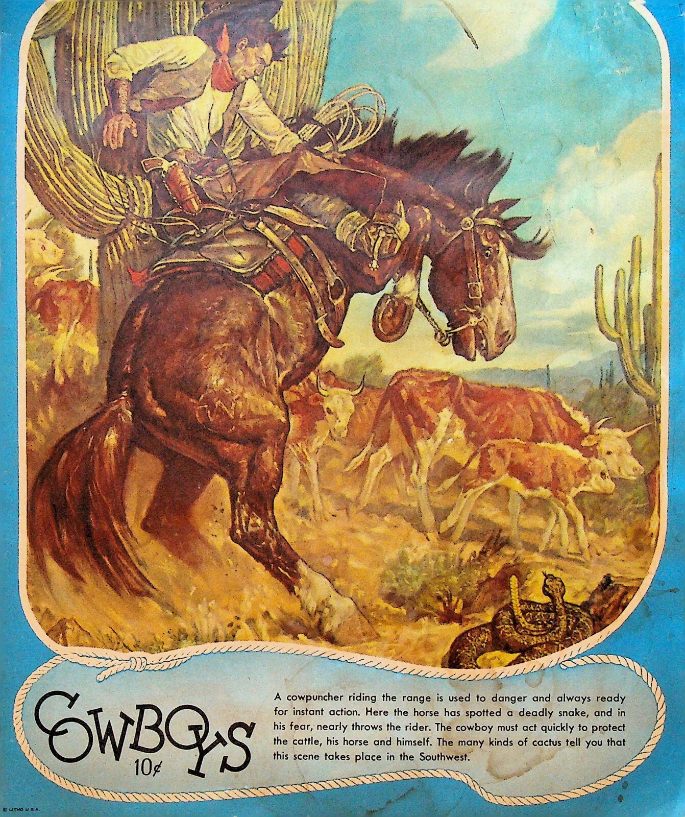 Cowboys 1950s Notebook Bucking Bronco | eBay