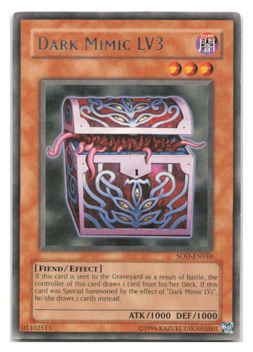 Dark Mimic LV3 (UTR) #SOD-EN010 Soul of the Duelist tcg | eBay