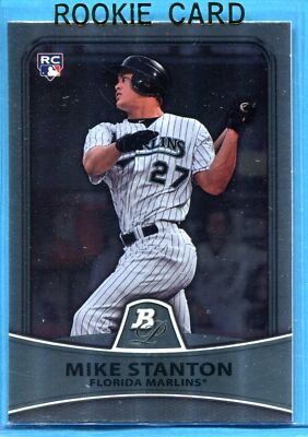 GIANCARLO MIKE STANTON ~ 2010 Bowman Platinum Baseball Rookie Card RC ...