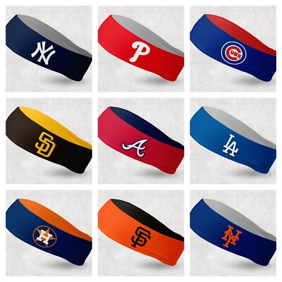 Reversible MLB Teams Headband Stretch Headband | eBay