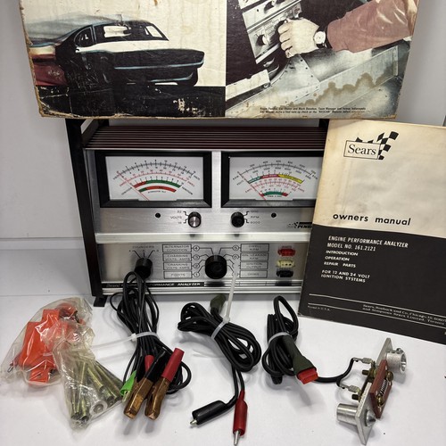 VTG SEARS PENSKE Sequential Dual Meter Automotive Engine Analyzer ...