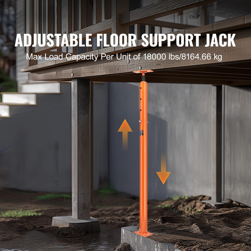 Uimoso Adjustable Floor Jack Post House Floor Leveling Lift 56"-100 ...