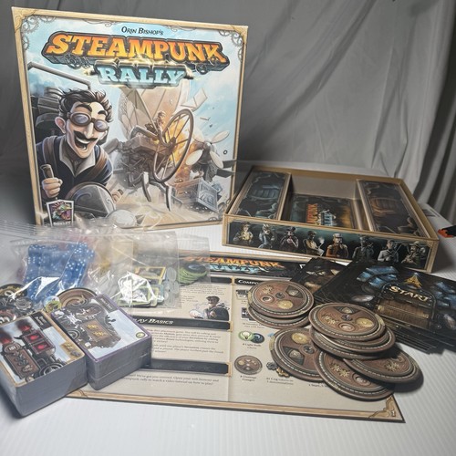 Steampunk Rally Board Game Roxley Games Tesla etc open box complete | eBay