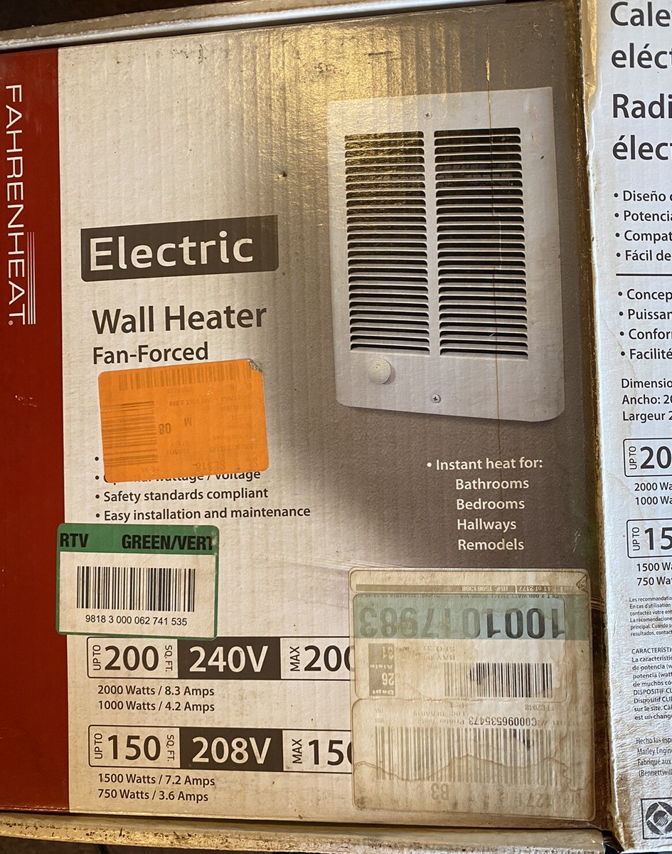 Fahrenheit Wall Heaters Electric 8 Most Energy Efficient Electric Wall