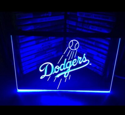LOS ANGELES DODGERS LED NEON BLUE LIGHT SIGN 8x12 | eBay