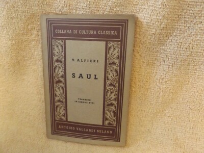 SAUL by V. Alfieri 1953 Italian softcover | eBay