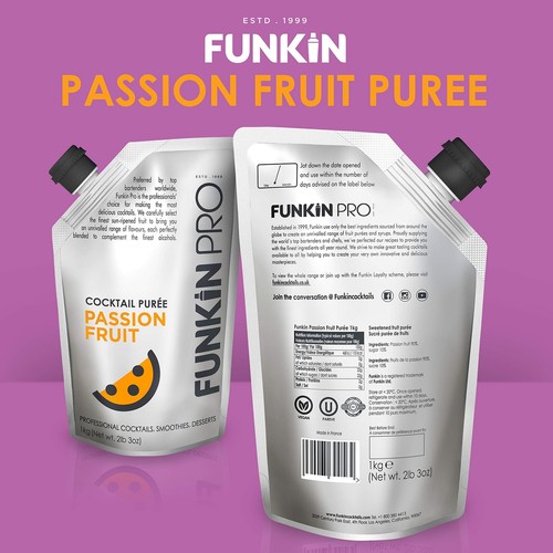 Funkin Passion Fruit Puree | Natural Mixer for Cocktails, Drinks ...