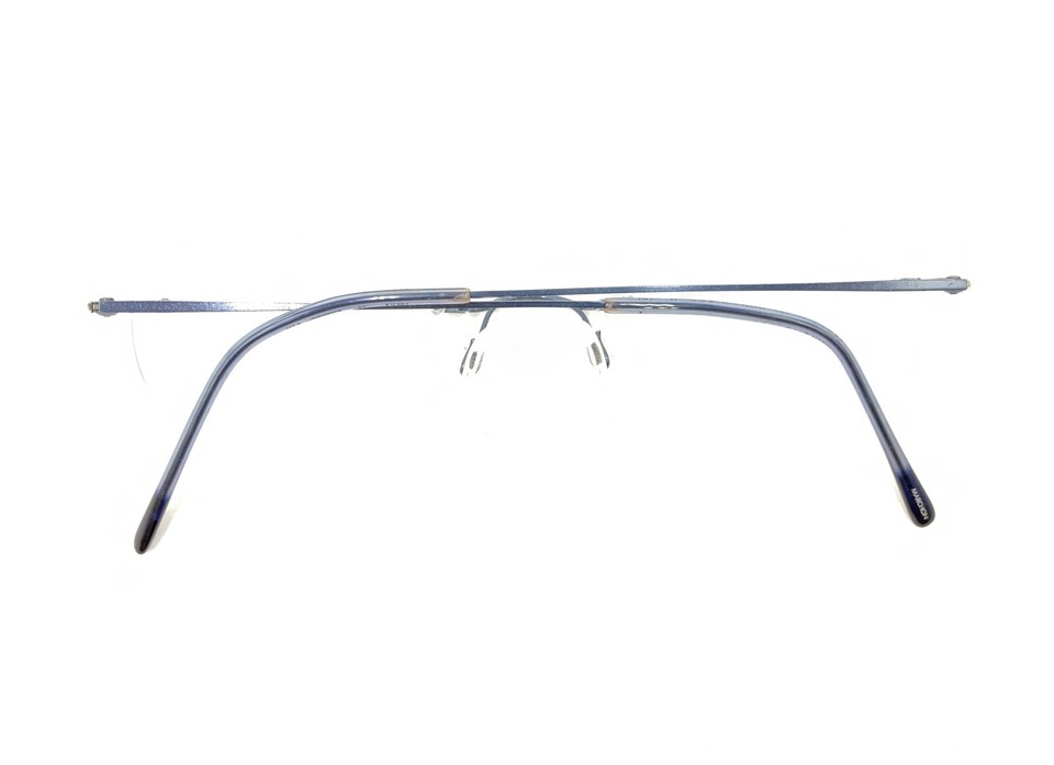 Marchon Airlock 2 760/3 24 Blue Rimless Eyeglasses Frames 50-21 140 ...