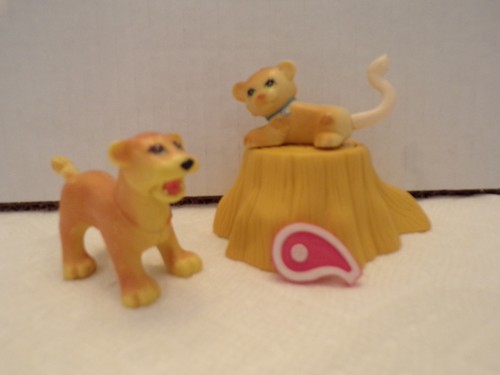 Vintage Kenner~LPS~1994~Mommy Lioness~Baby Lion Cub~Zoo Family Lions ...