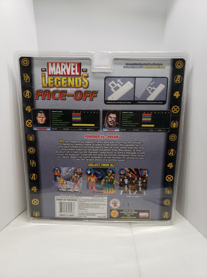 Marvel Legends Face Off Punisher vs. Jigsaw Action Figure Set 2006 Toy ...