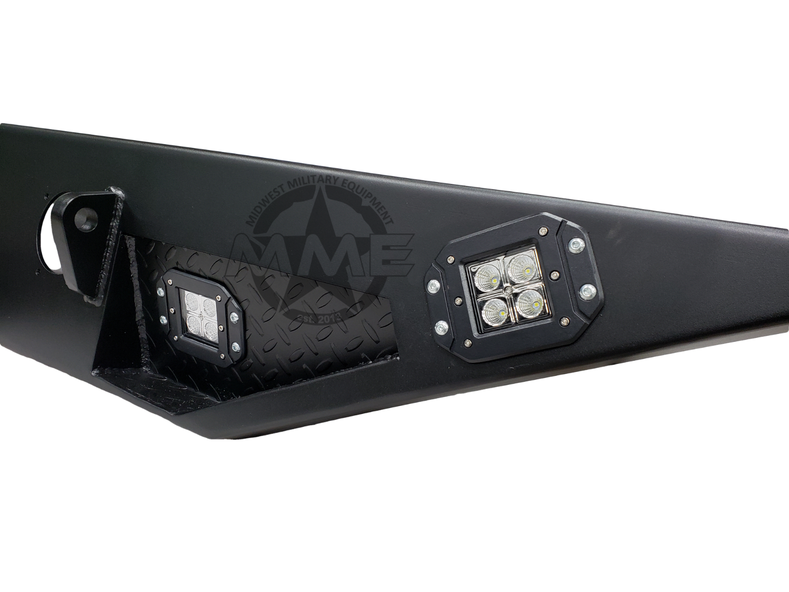 Rear Winch Step Bumper with Reverse/accessory Light for Humvee M998 ...