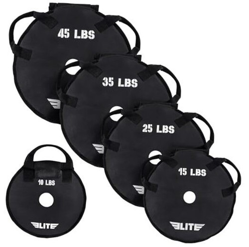 Workout Sand Plates (Set of 2) – Fillable Weight Plates for 45 LBS ...