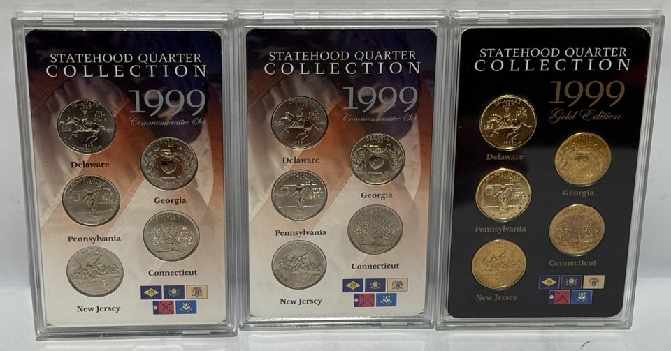 Statehood Quarter Collection Box Set 1999-2003 Commemorative Sets D, P ...
