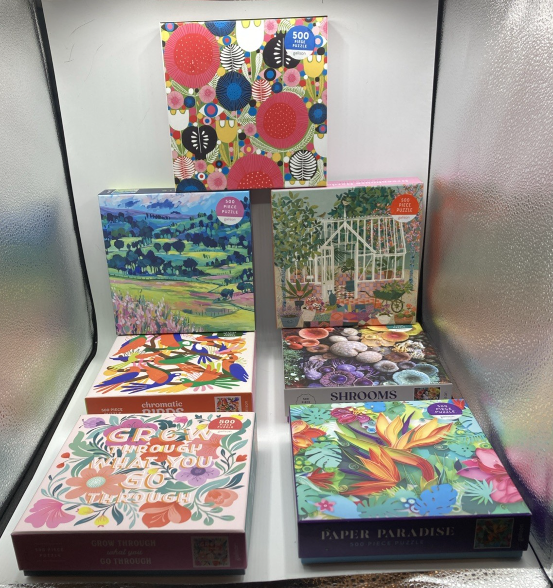 Lot of 7 Galison Jigsaw Puzzles 500 Pieces Each | eBay
