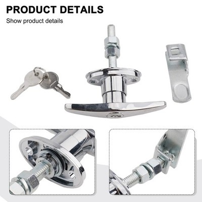 T Handle Lock Kit with Secure Locking Mechanism for Truck Cap and ...
