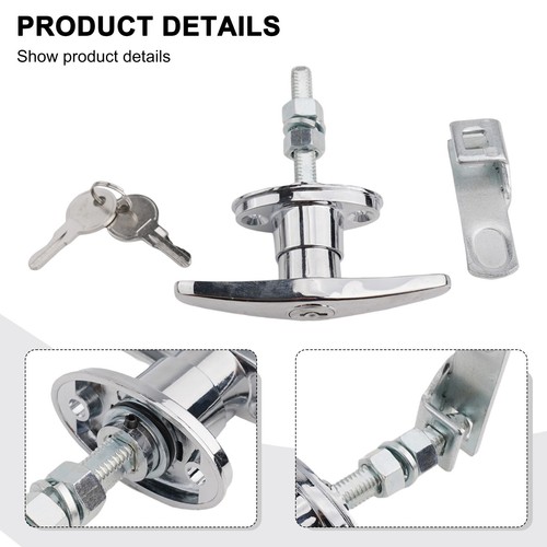 T Handle Lock Kit with Secure Locking Mechanism for Truck Cap and ...