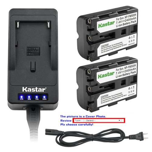 Kastar Battery Super Fast Charger for Sony NP-FM500H DSLR-A100 Alpha ...