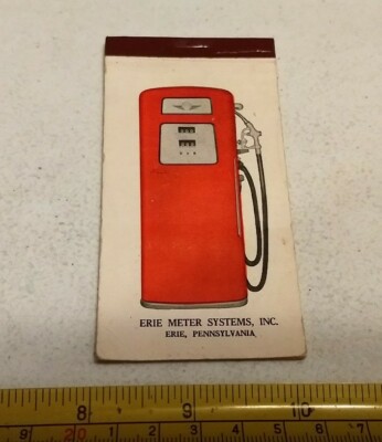 Vintage 1957 Erie PA Meter System Gas Pump Advertising Notepad | eBay