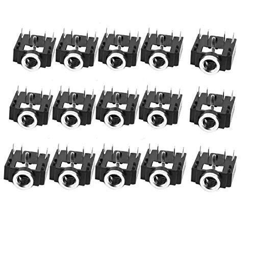 15pcs PJ-307 3.5mm Stereo Jack Socket 5 Pin PCB Mount Female Audio ...