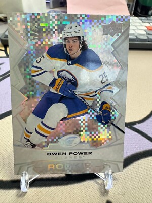 2022-23 Upper Deck Ice Greyscale OWEN POWER /99 Buffalo Sabres UD RC ...