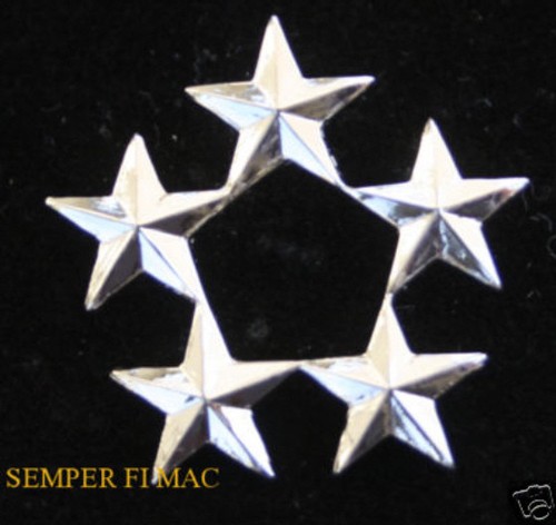 2 TWO 5 STAR GENERAL US AIR FORCE HAT COLLAR LAPEL PIN FLAG OFFICER ...