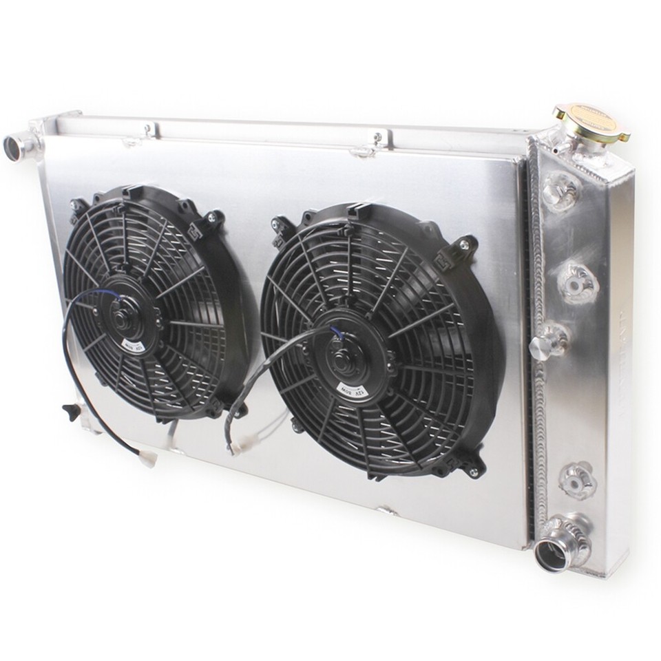 4 Row Radiator Shroud Fan for 1968-1972 Chevelle GTO Cutlass Lemans 7 ...